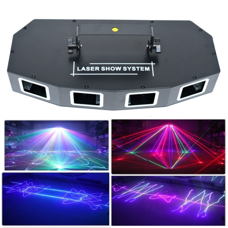 TOP PRO 4 LENS DJ DISCO STAGE LASER LIGHT