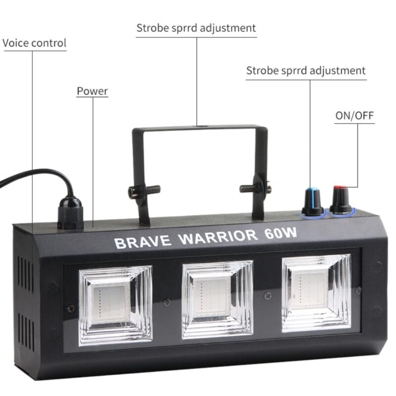 TOP PRO 60W RGB MINI LED STROBE LIGHT